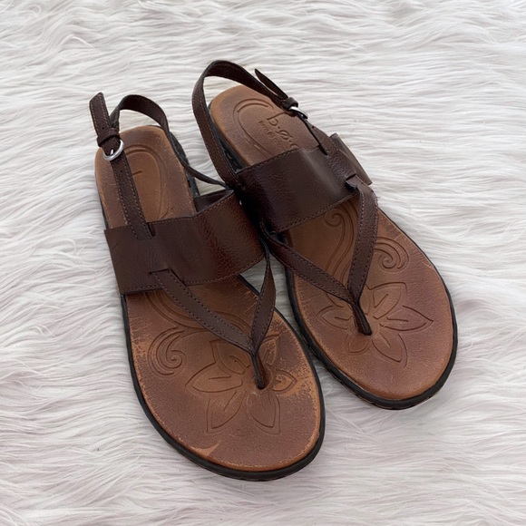 Born | Shoes | Boc Born Brown Faux Leather Thong Sandals | Poshmark